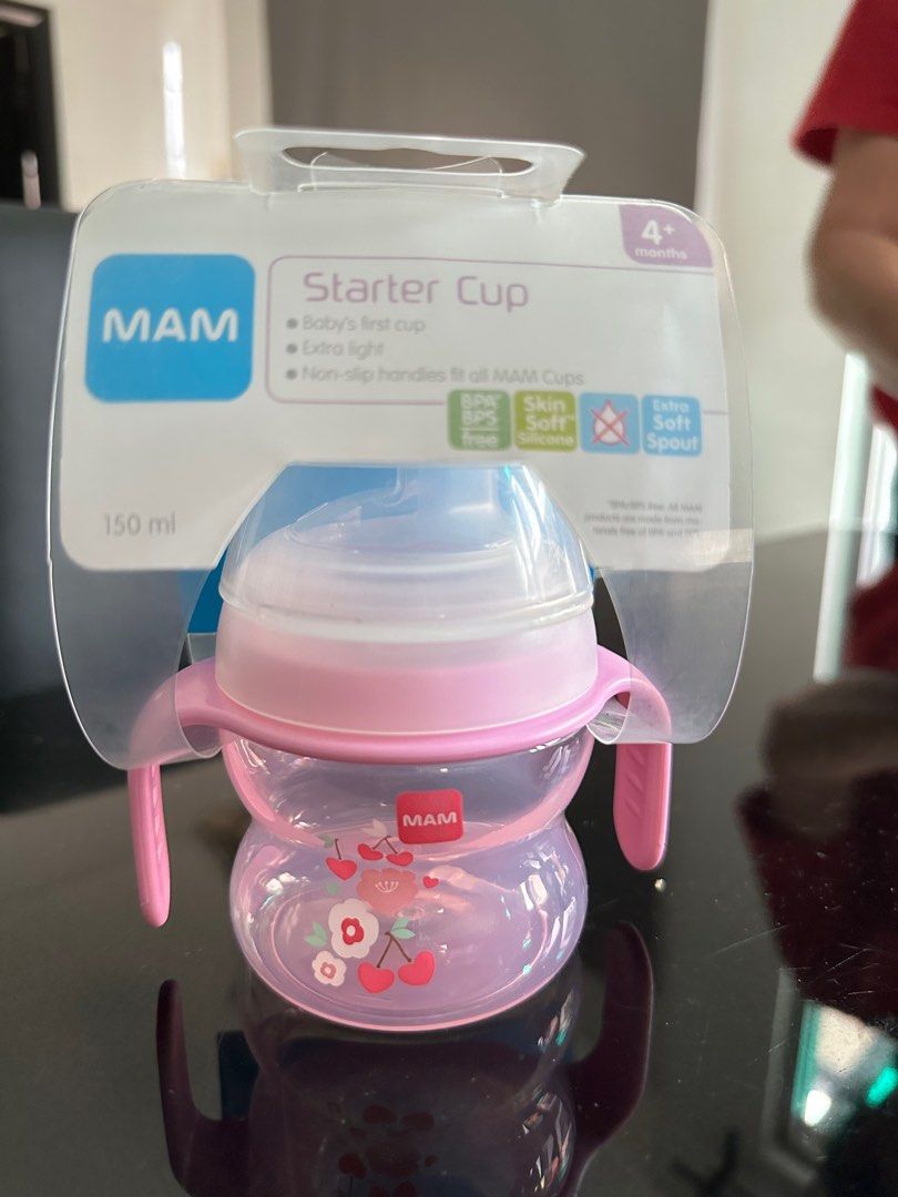 Mam starter cup 4+ months baby cup, Babies & Kids, Nursing & Feeding ...