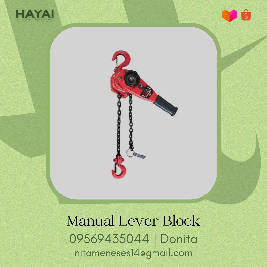 Manual Lever Block, Commercial & Industrial, Construction Tools ...