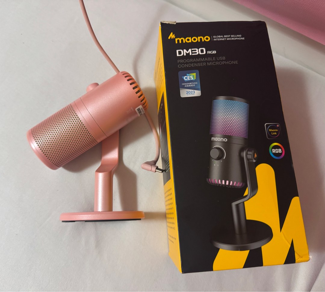 Maono DM30 Pink, Audio, Microphones on Carousell