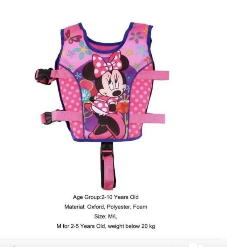 Minnie mouse life vest, Babies & Kids, Bathing & Changing, Other Baby ...