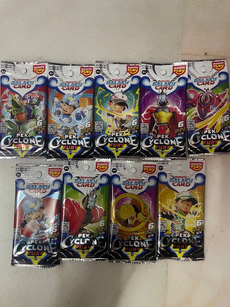 Monsta Galaxy Card Pek Cyclone Fury, Hobbies & Toys, Toys & Games on ...