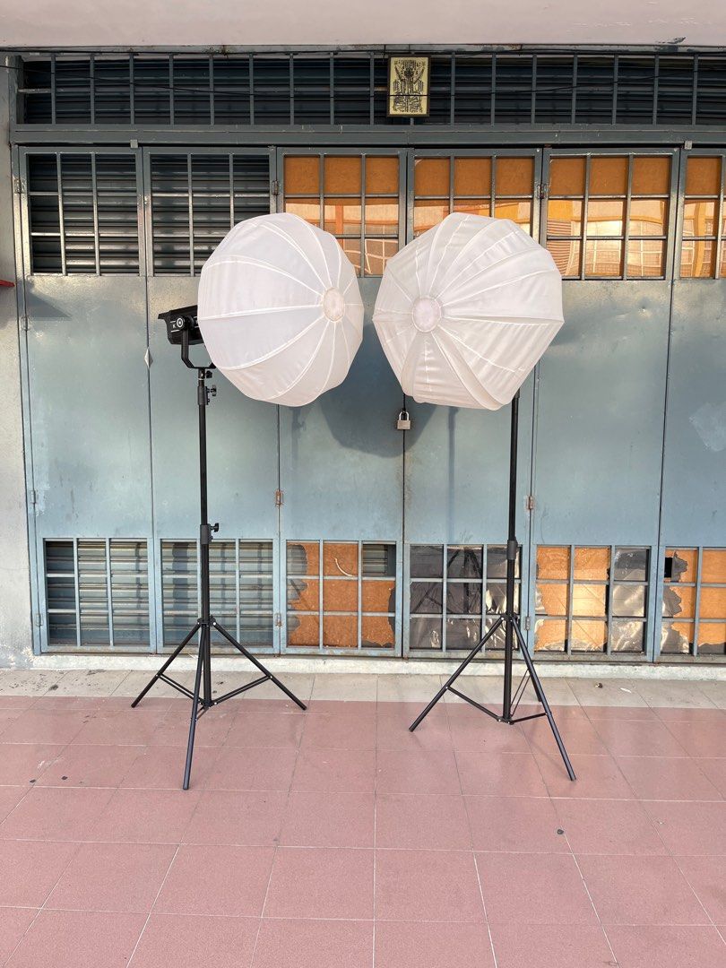 New Proocam 500W Studio Lights 2 Sets Lantern Softbox Stands Live Photo ...