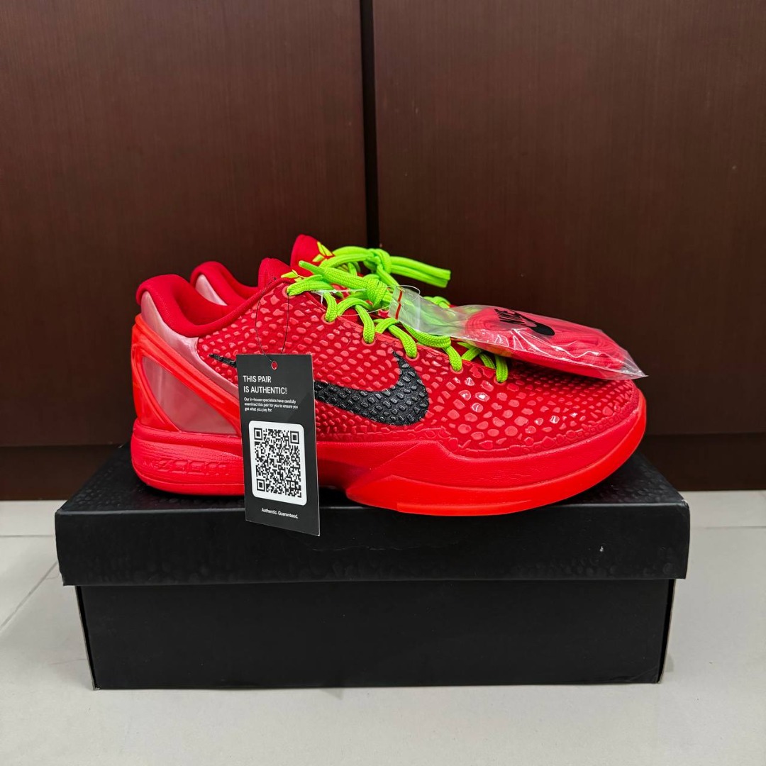 Nike Kobe 6 Proto Reverse Grinch 100% Authentic Kick Avenue Pair / Kobe ...