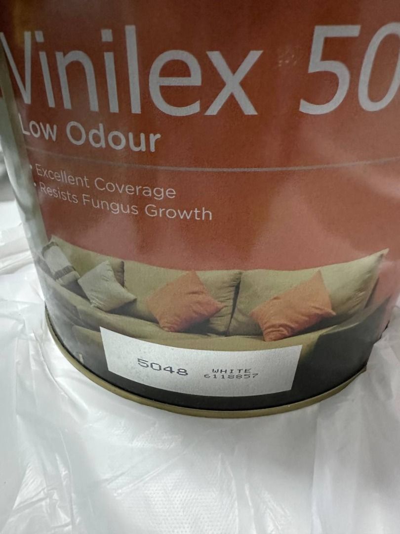 NIPPON VINILEX 5048 (WHITE) 20L can, Furniture & Home Living, Home ...