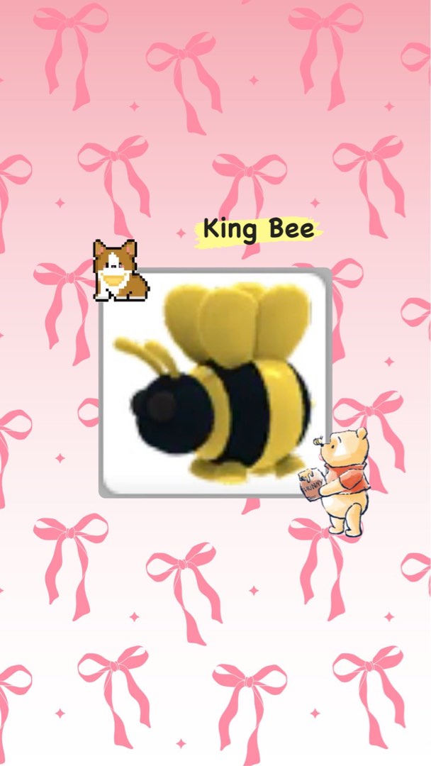 Normal King Bee Adopt Me, Video Gaming, Video Games, Others on Carousell