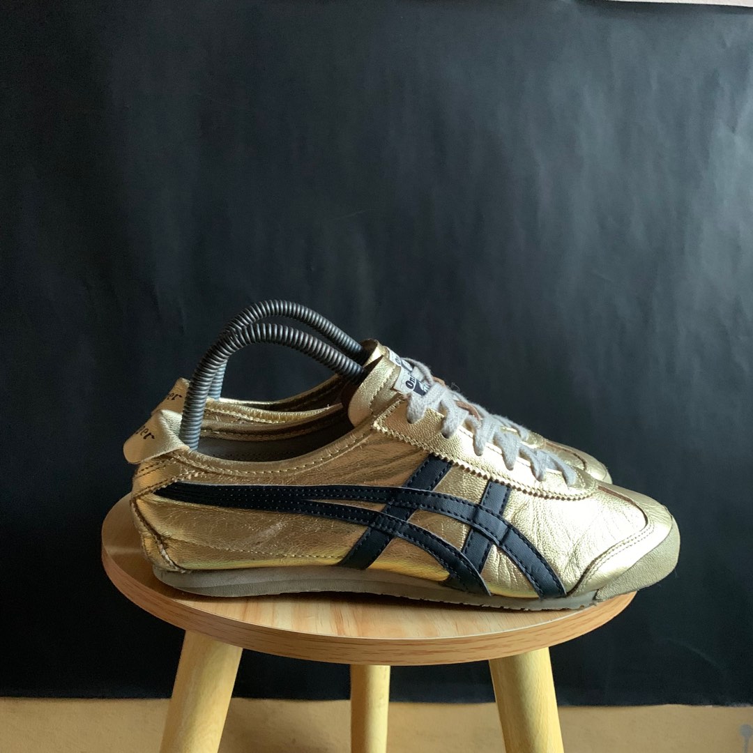 ONITSUKA TIGER GOLD BLACK LINE, Women's Fashion, Footwear, Sneakers on ...