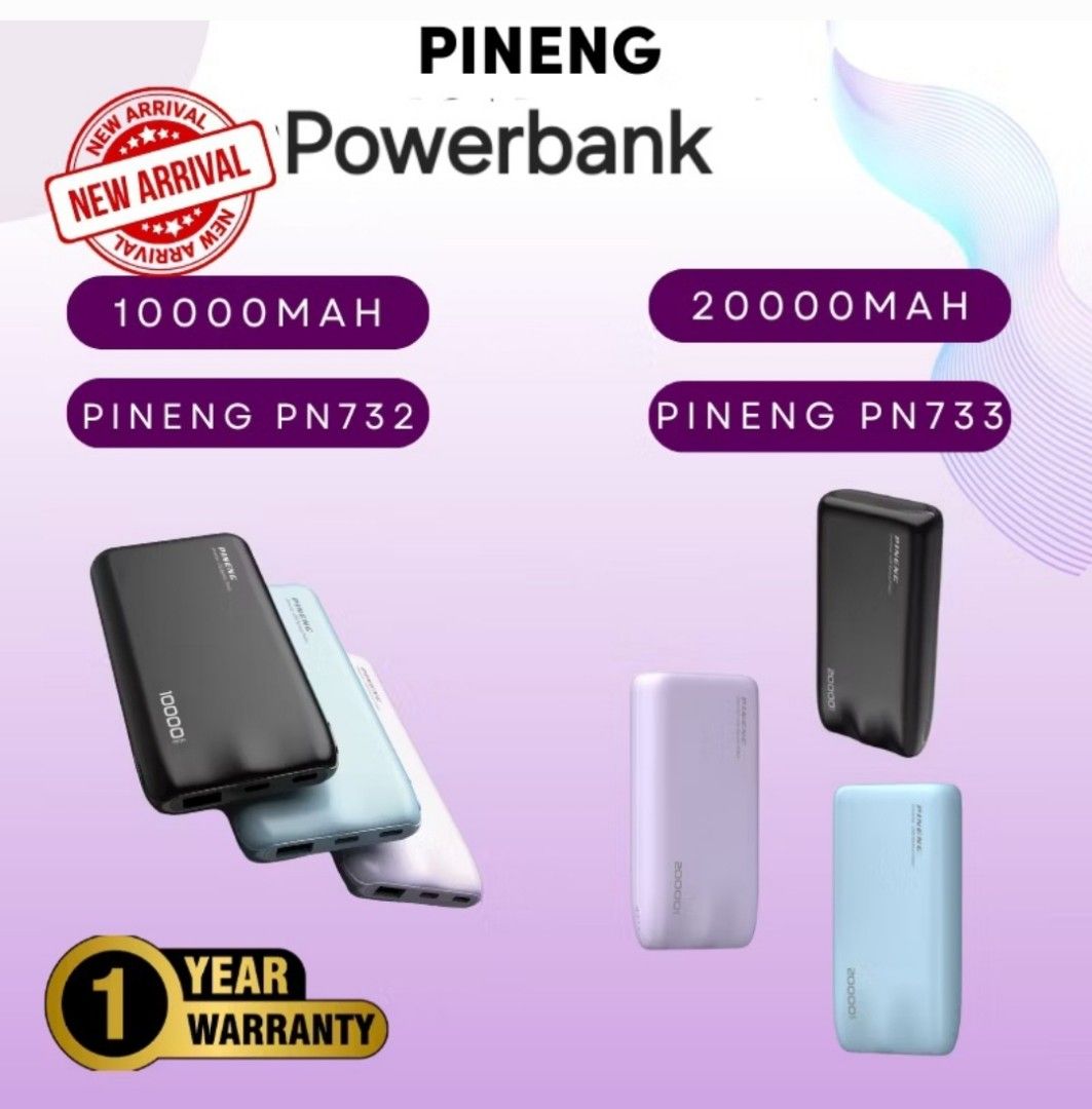 Original New Pineng PN-733/PN-732 Fast Charger High Speed Powerbank ...