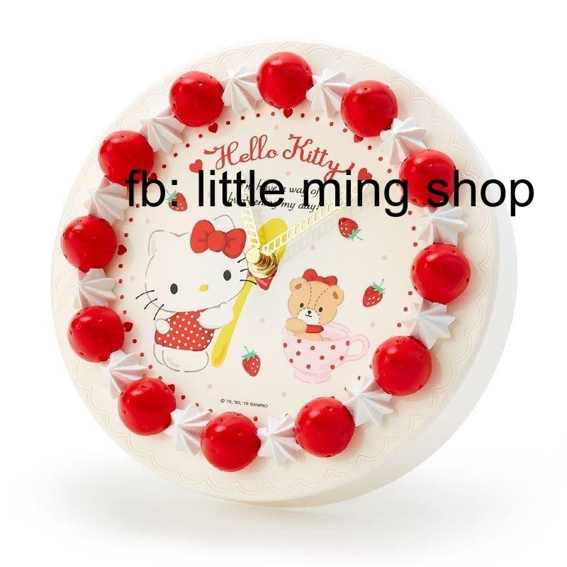 Original Sanrio 2019 Hello Kitty Wall Clock Cake, Furniture & Home ...