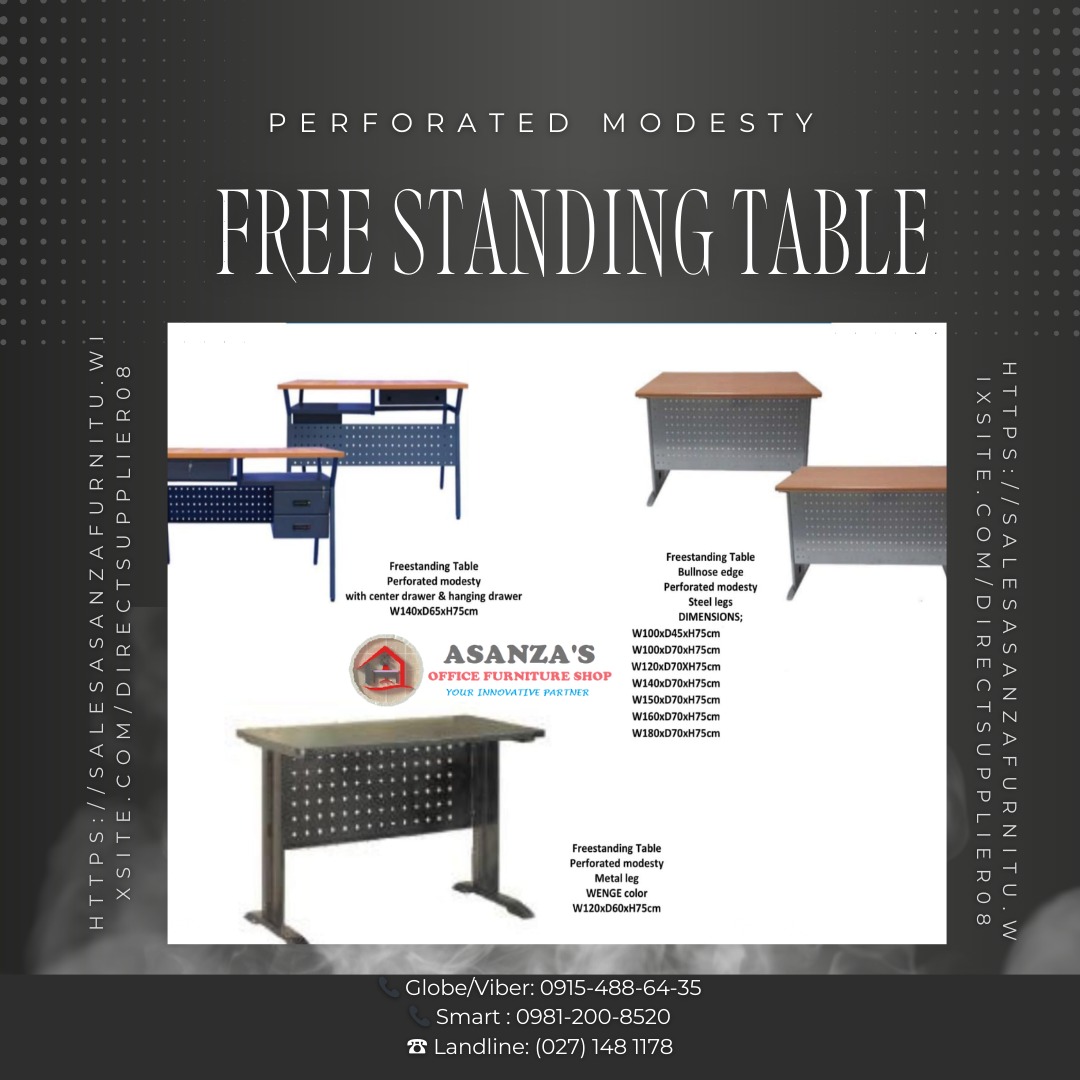 PERFORATED MODESTY FREE STANDING TABLE -FACTORY PRICE-, Furniture ...