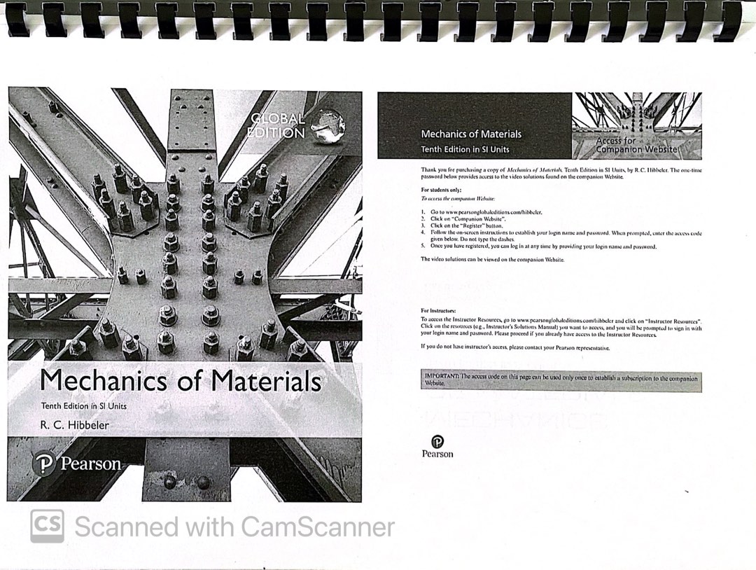 [Photocopy] Mechanics of Materials Textbook - Perfect for Engineering ...