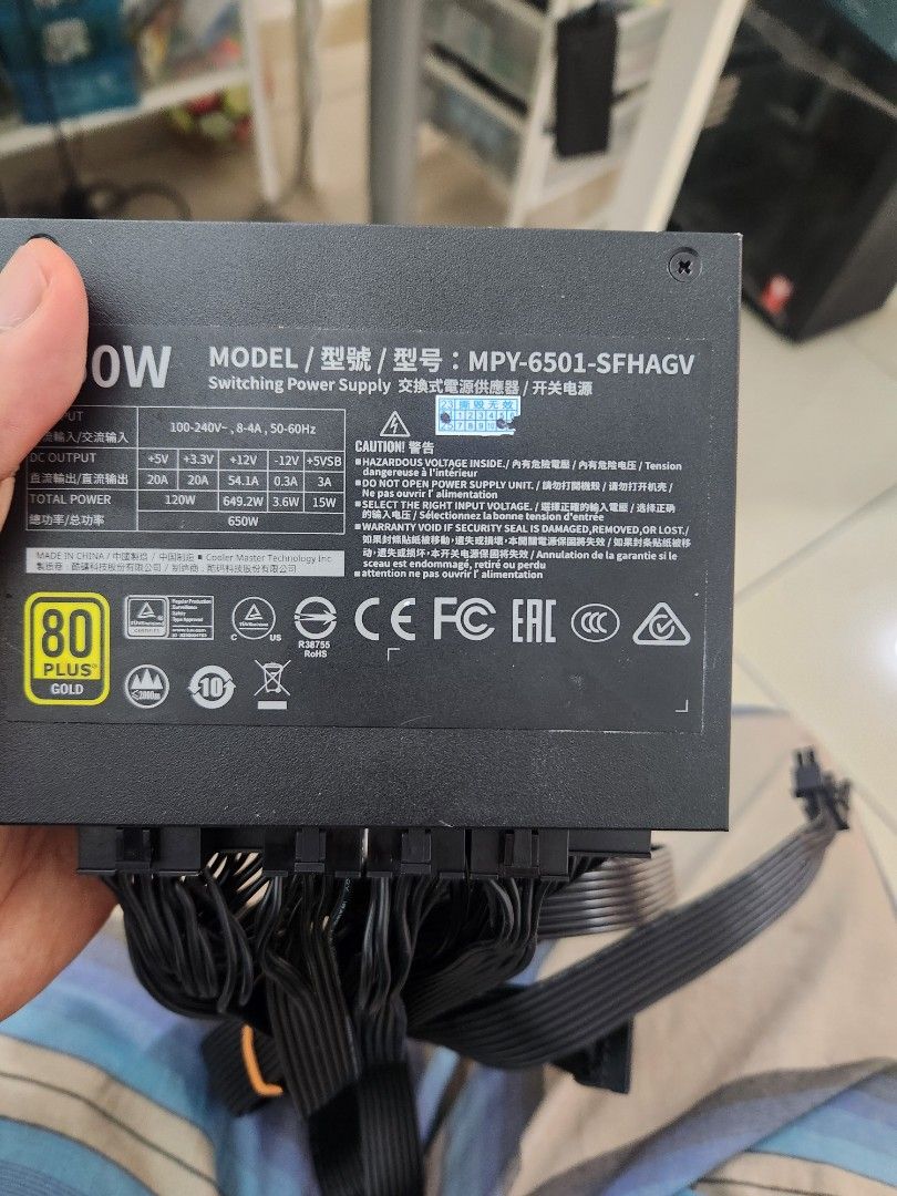 Psu cooler master v650 sfx, Computers & Tech, Parts & Accessories ...