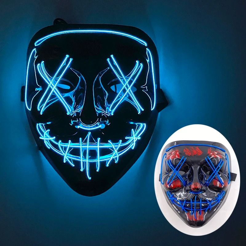 Purge Led Mask Halloween Carnival Christmas Masquerade Party Night Club ...