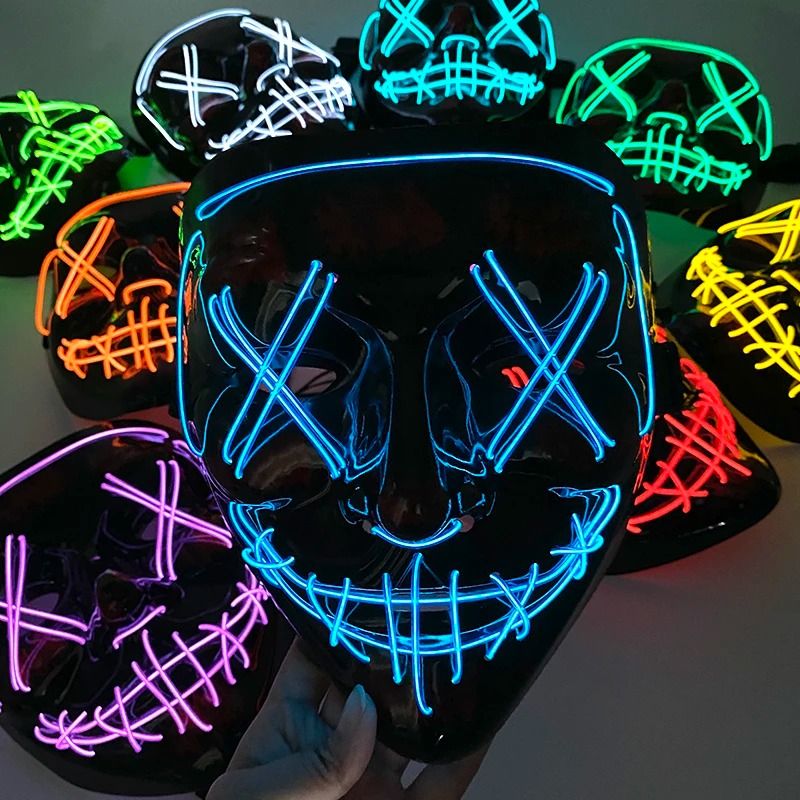 Purge Led Mask Halloween Carnival Christmas Masquerade Party Night Club ...