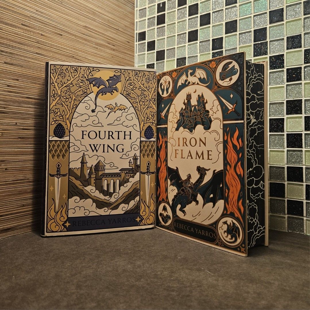[RARE/EXCLUSIVE] Fourth Wing + Iron Flame - Rebecca Yarros Special ...