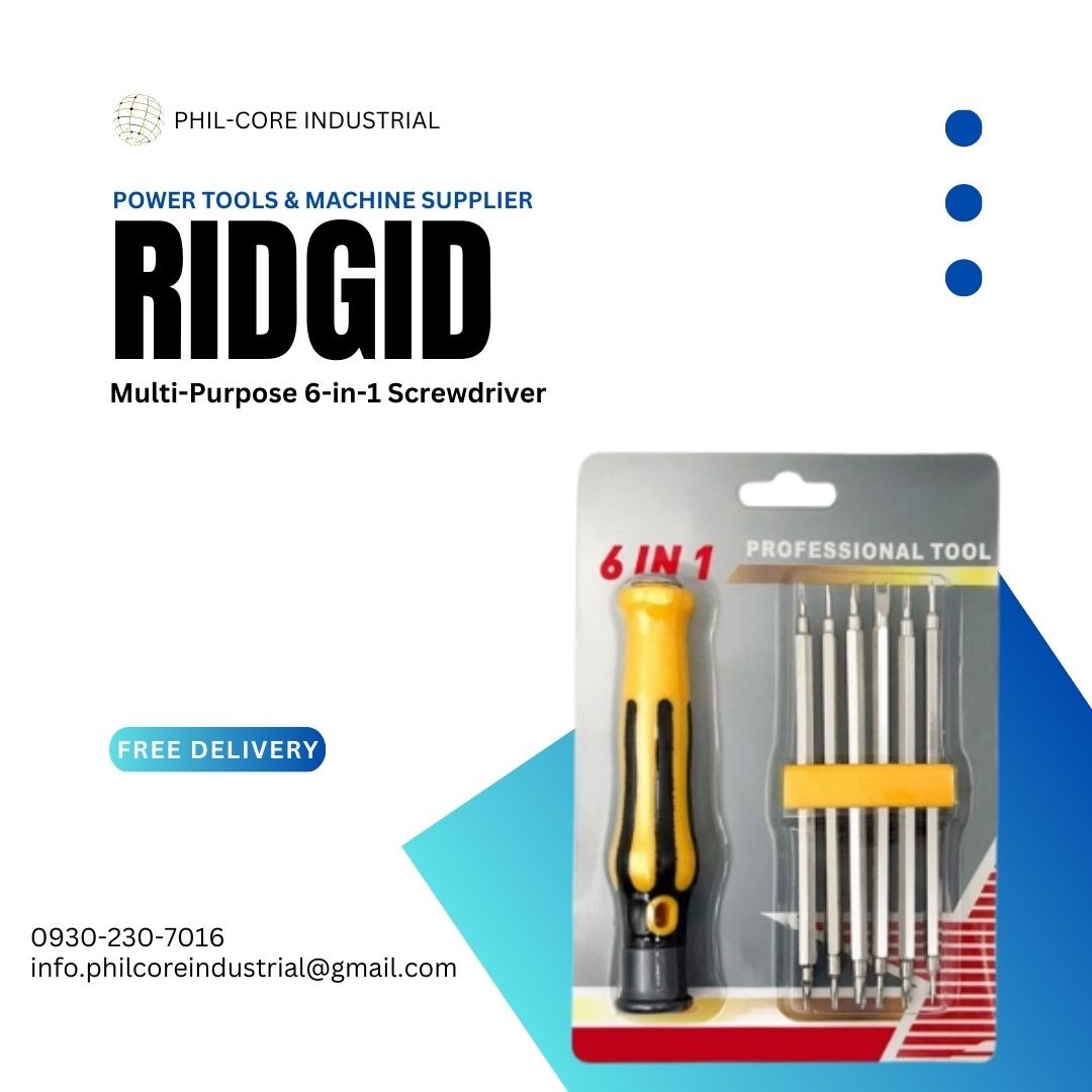 Ridgid Multi-Purpose 6-in-1 Screwdriver, Commercial & Industrial ...