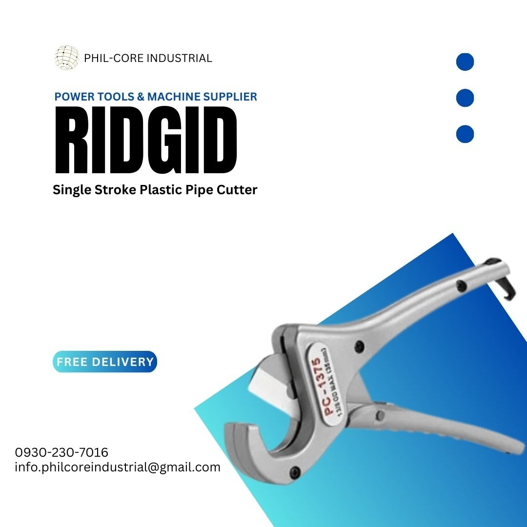 Ridgid Single Stroke Plastic Pipe Cutter, Commercial & Industrial ...
