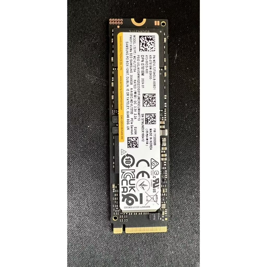 (Samsung) M2 SSD PM9F1 2TB, 電腦及科技產品, 桌上電腦或筆記型電腦在旋轉拍賣
