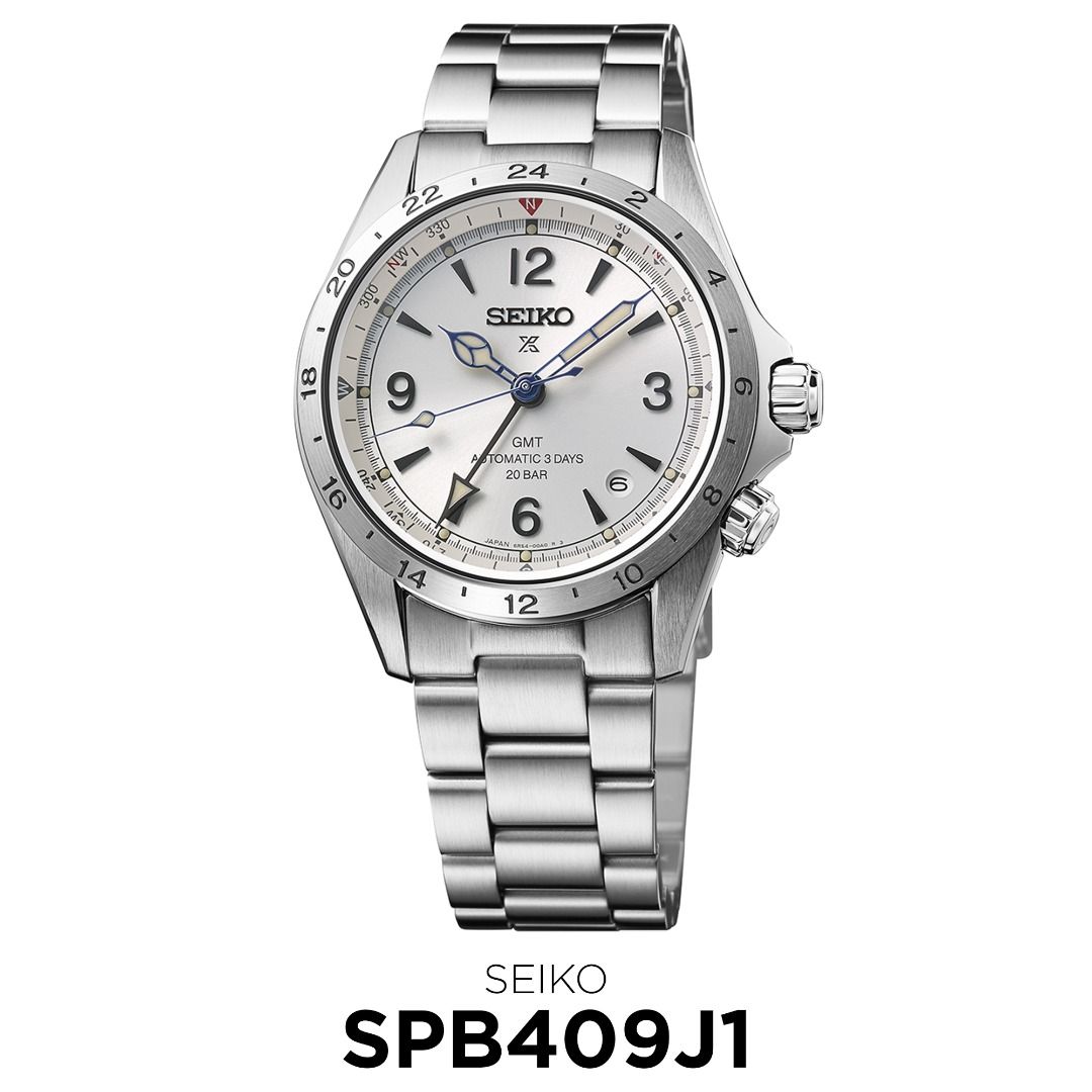 Seiko Prospex SPB409 SPB409J1 Limited Edition Alpinist GMT White Dial ...