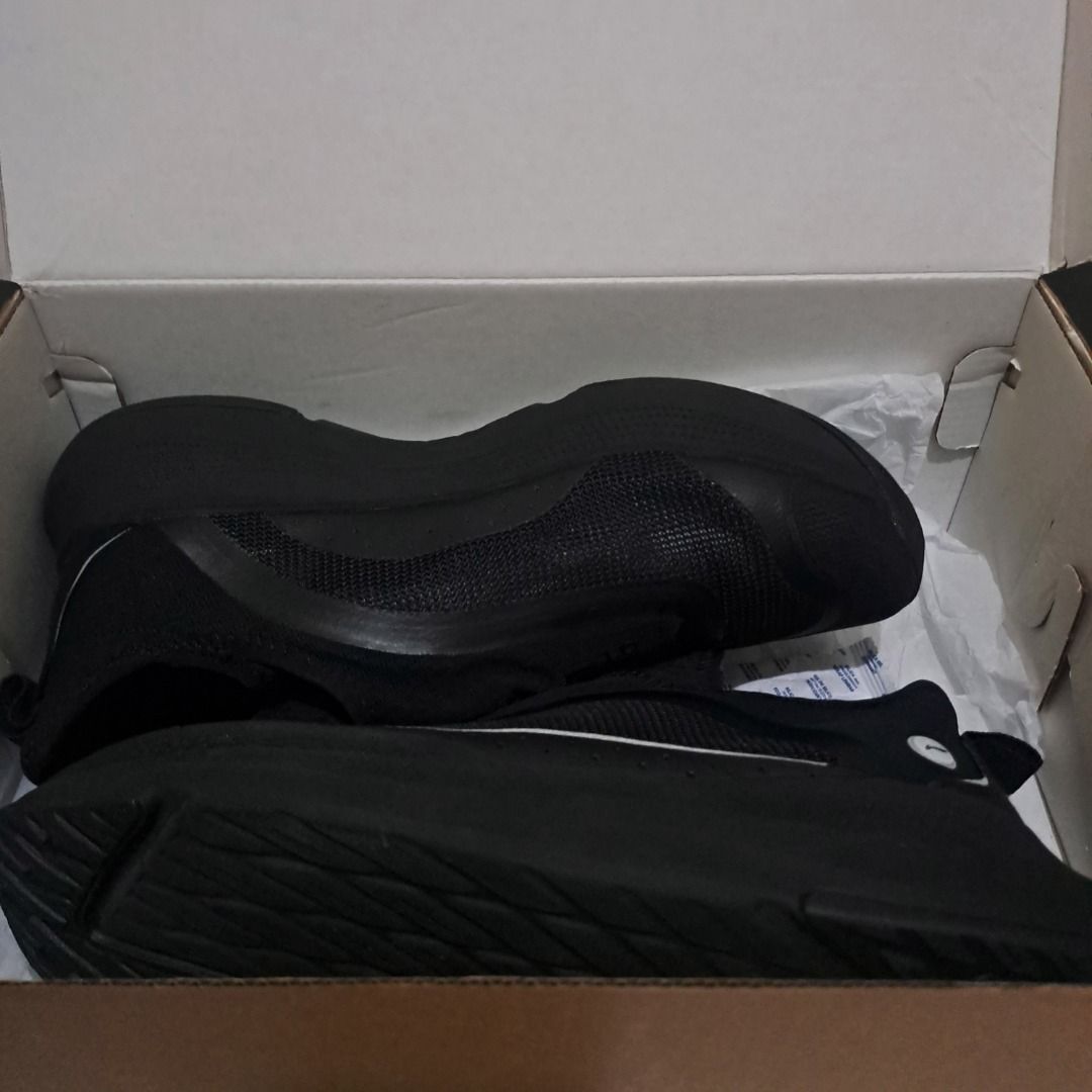 sepatu Li-Ning slip on hitam all black slip ins lining soft go unlaced ...