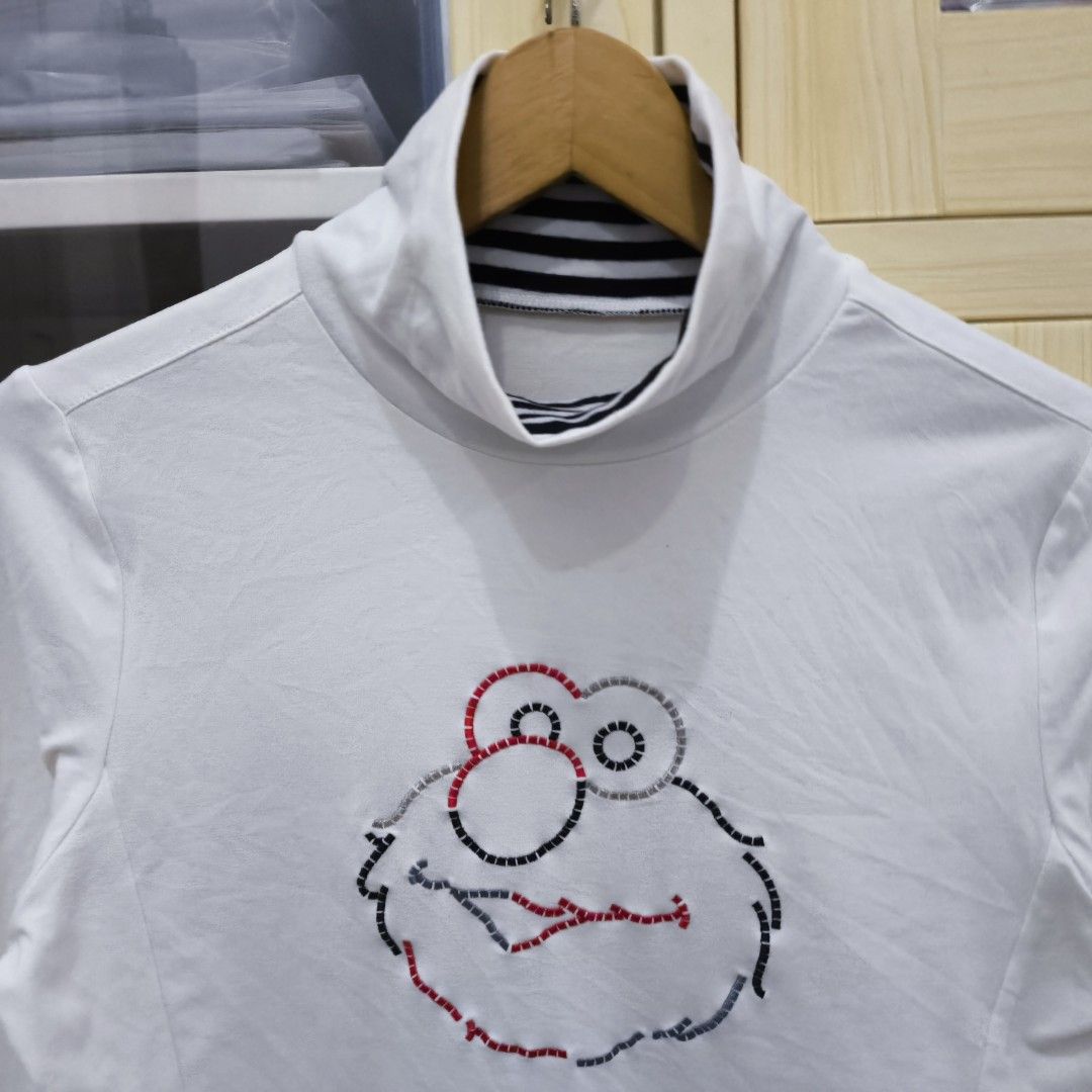 Sesame street Elmo center logo long sleeve turtle neck women's 90 ...