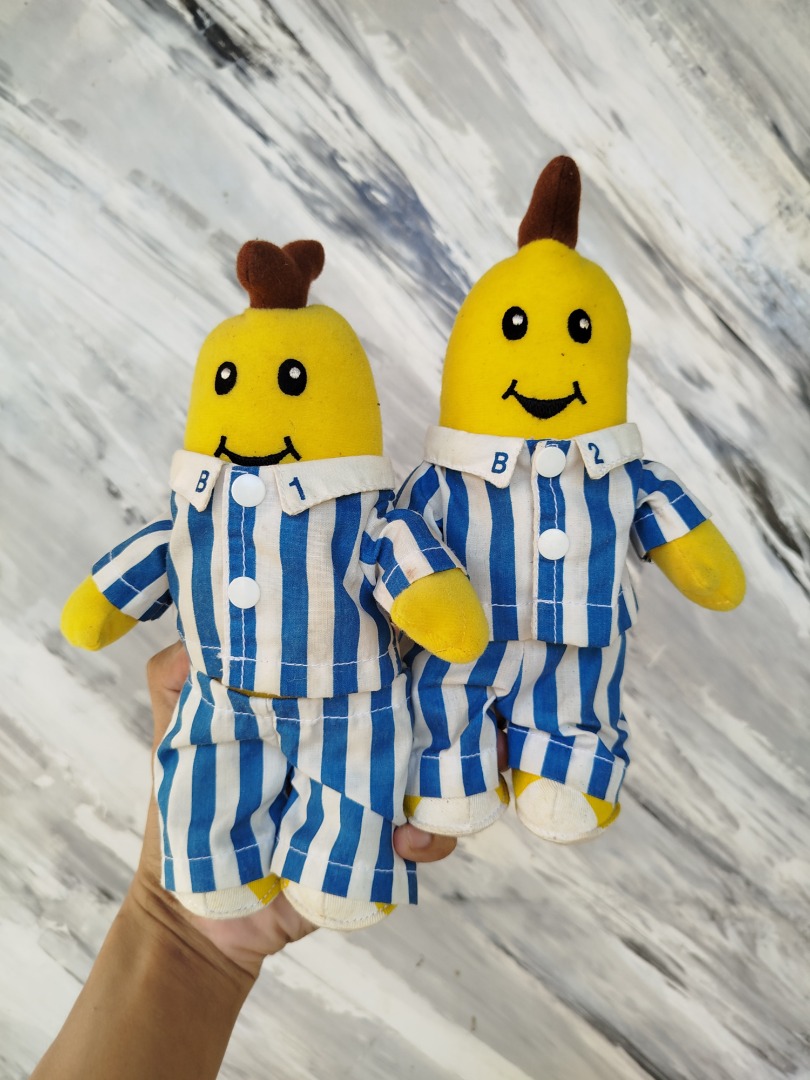 SET: Vintage 9-Inch B1 and B2 Bananas in Pyjamas Retro TV Show Plush ...