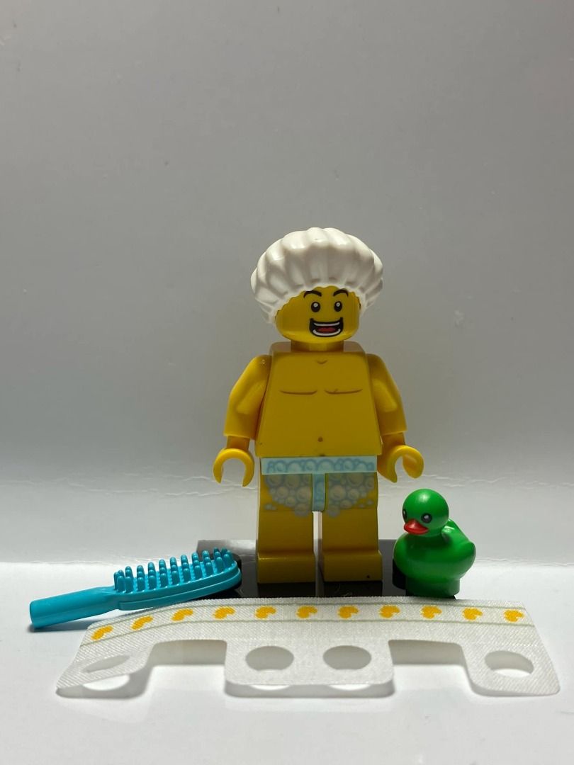 LEGOMinifigure Shower Guy, Series 19 (Complete Set with Stand and ...