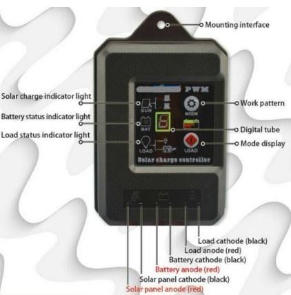 JAFED BOSCA ST-F1210 Streetlight Waterproof SOLAR CHARGE CONTROLLER PWM ...
