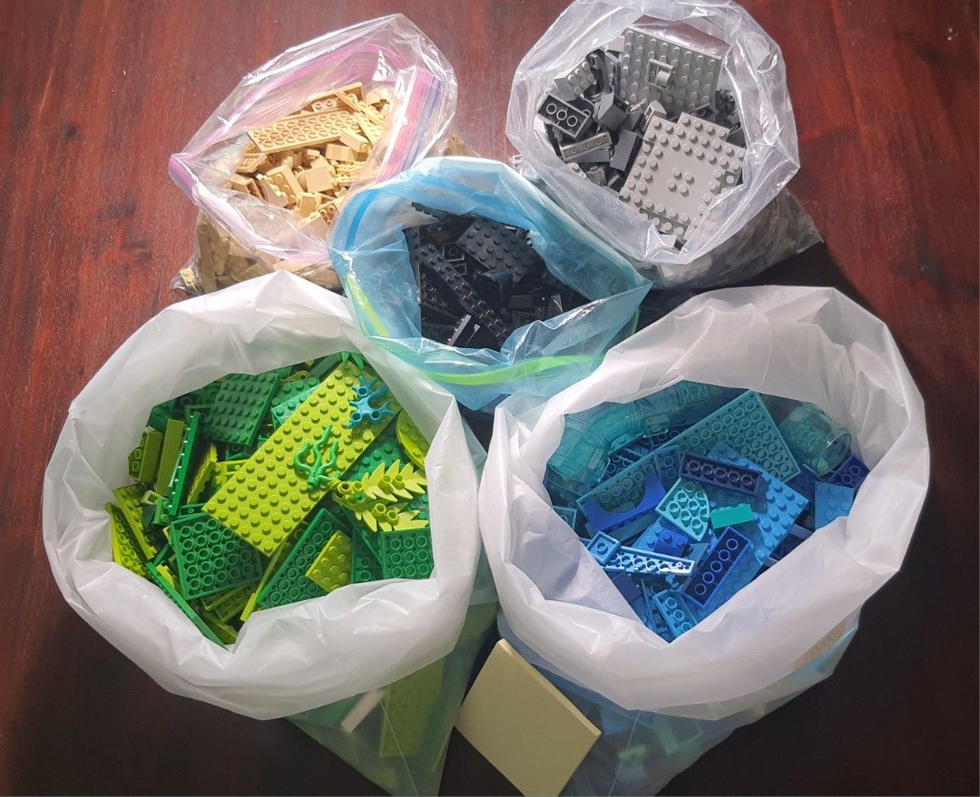 13kg Loose LEGO Bricks (with Bricks, People and Animals) Set - Colour ...
