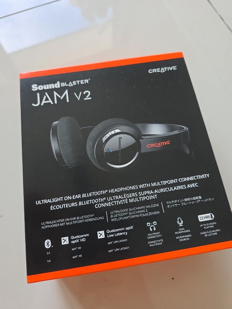 Sound Blaster JAM V2 bluetooth wireless headphones, Audio, Headphones ...
