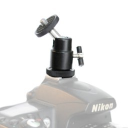 Standard Hot Shoe Adapter to 1/4'' Male Threaded Screw with Ball Head ...