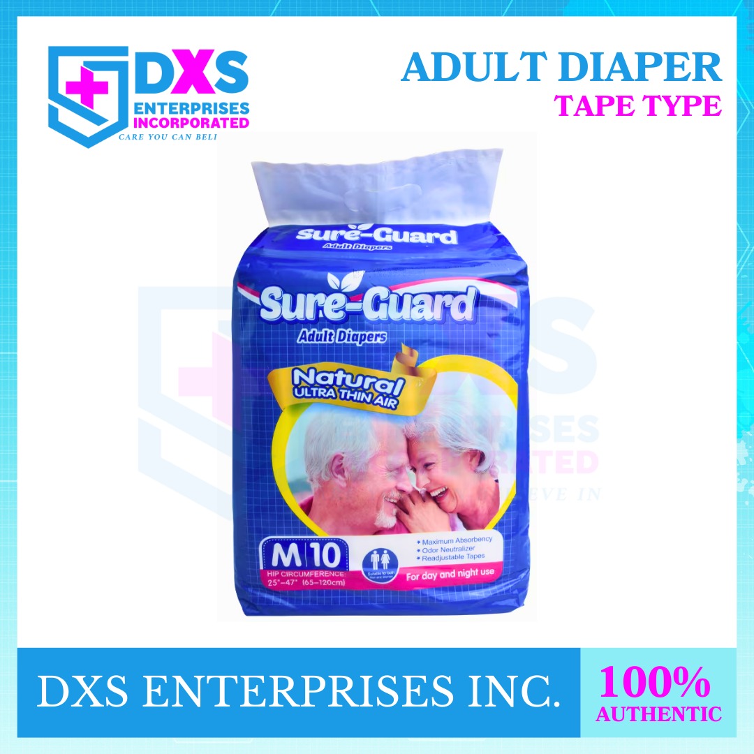 SURE -GUARD ADULT DIAPER MEDIUM/LARGE/EXTRA-LARGE, Health & Nutrition ...