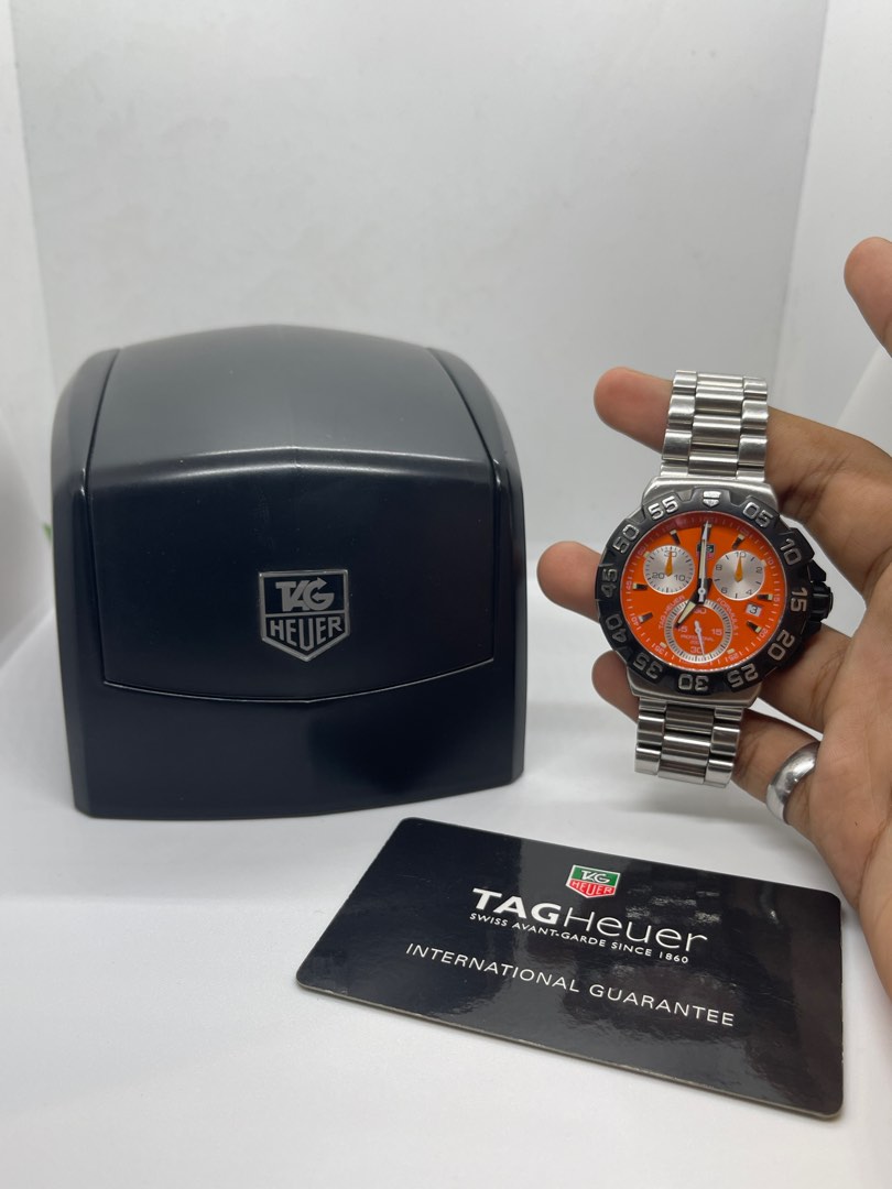 Tag Heuer Formula 1 Orange Dial, Men's Fashion, Watches & Accessories ...