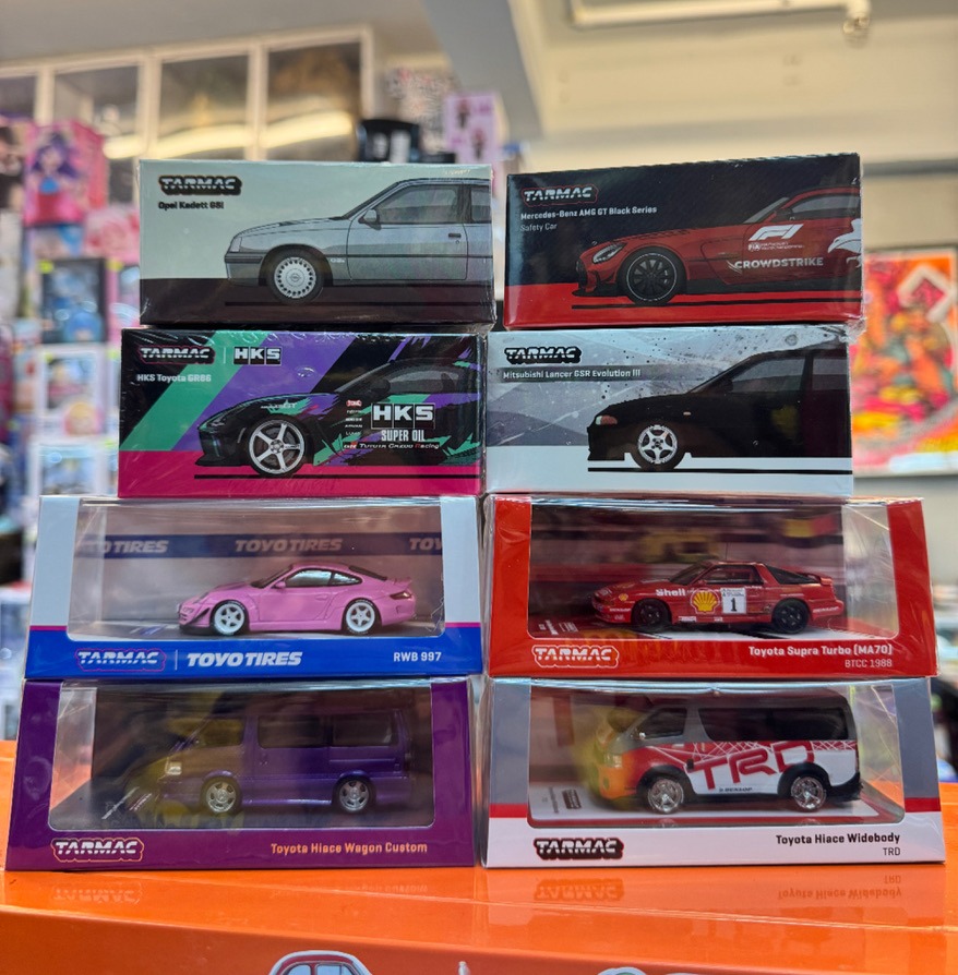 Tarmac Works HKS Toyota GR86 / RWB 997 pink / Hiace Wagon Custom ...