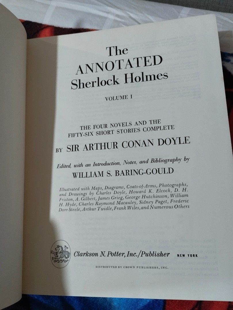 The Annotated Sherlock Holmes Vol 1 Arthur Conan Doyle & William S ...