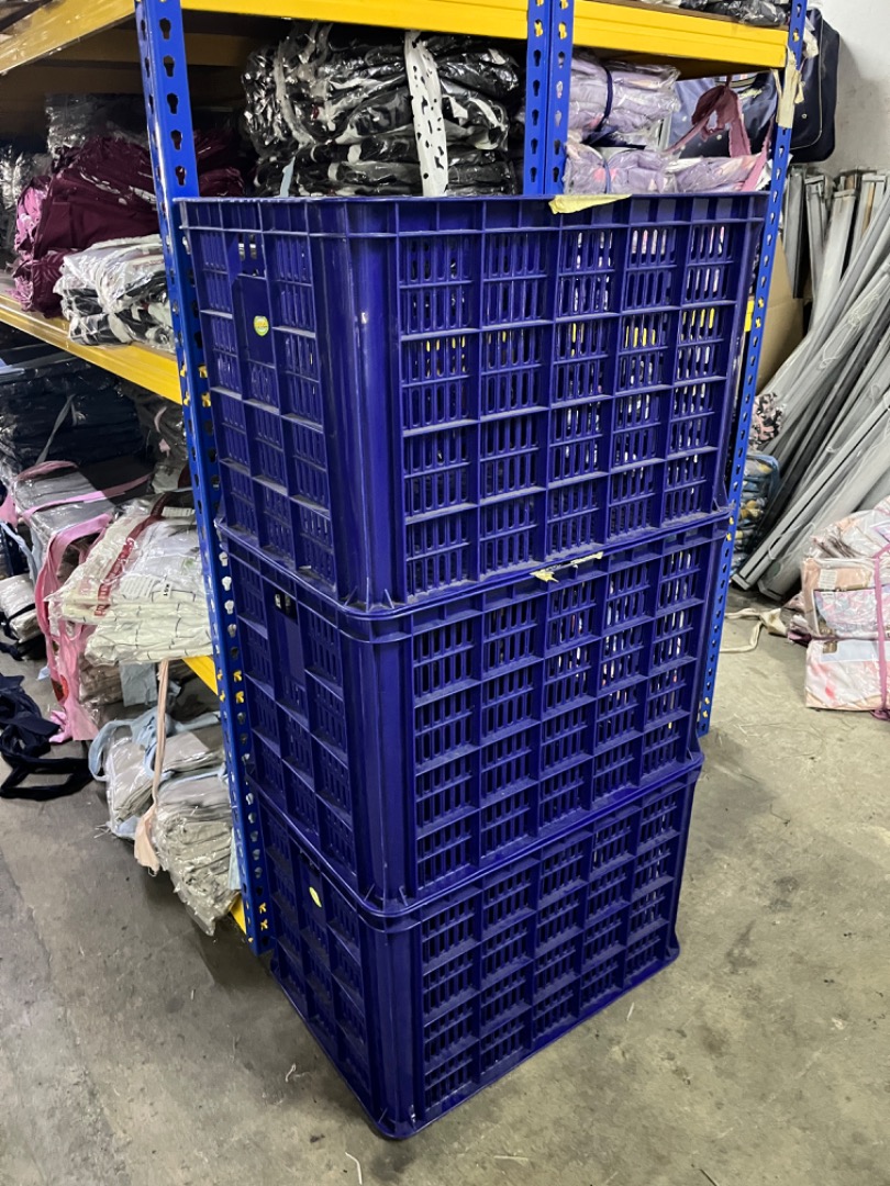 Toyogo 86 liter stackable basket container, Furniture & Home Living ...