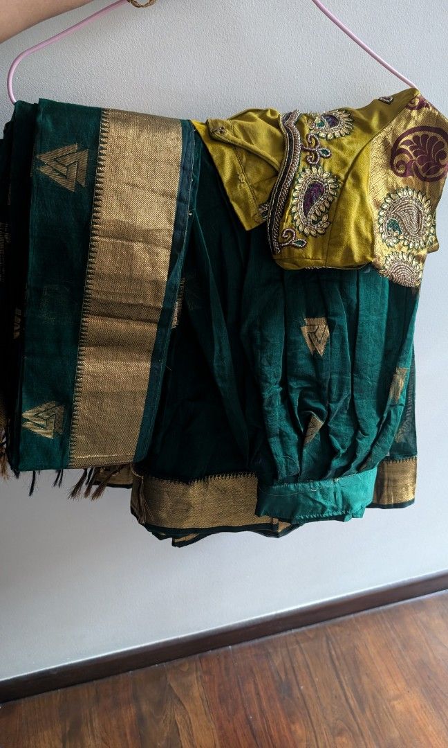 Traditional Indian half saree (kerala), Women's Fashion, Dresses & Sets ...