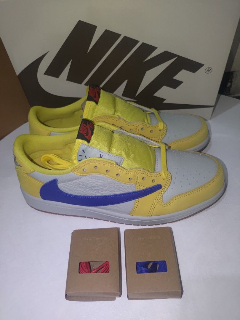 Air Jordan 1 Low OG x Travis Scott Canary W10.5 / M9. SNKRS RELEASE ...