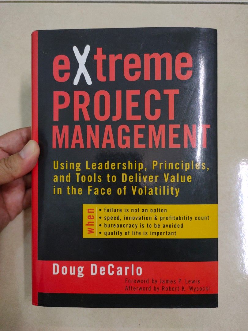 [Used] (Hardcover) eXtreme Project Management by Douglas DeCarlo ...