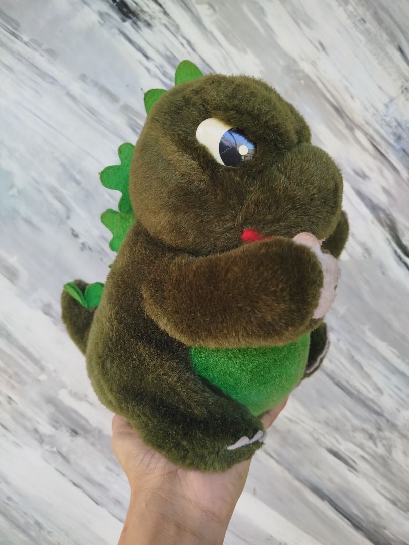 Vintage 1991 10-Inch Fuzzy Chibi Godzilla Retro Japan Plush Toy (Takara ...