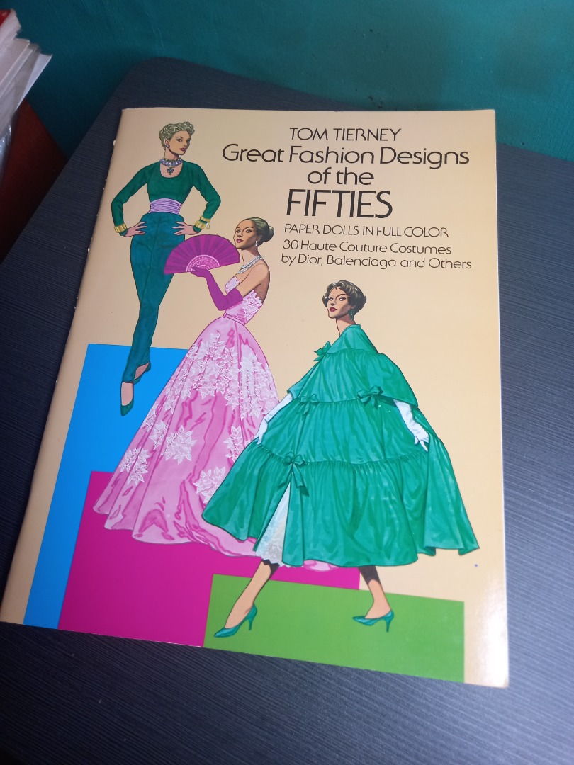 Vintage 1985 Great Fashion Designs Of The Fifties Book Paper Dolls In ...