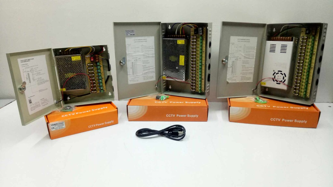 12V DC CCTV Power Supply Fuse Box 10A/20A/30A, Furniture & Home Living ...