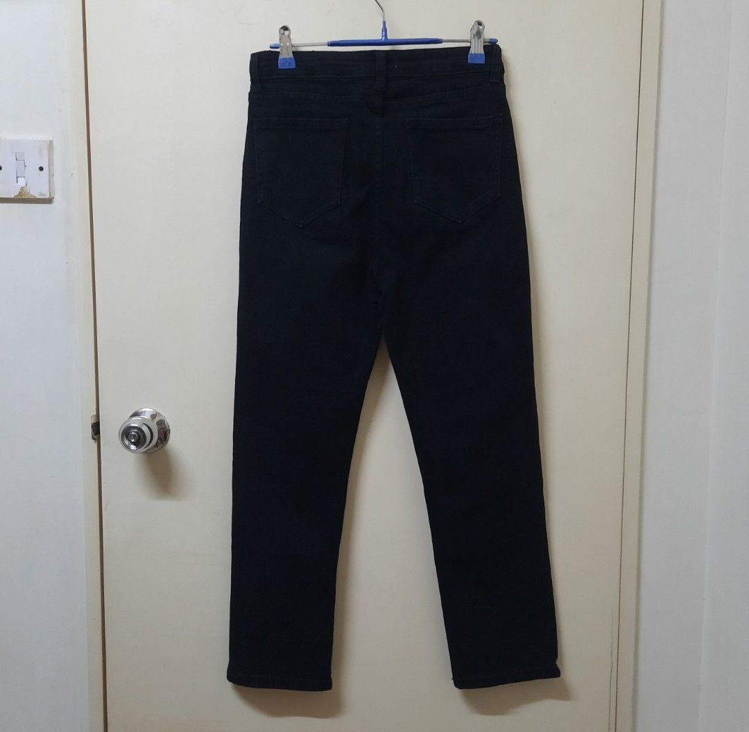 (適合26吋至27吋腰圍 Fit for 26 inches to 27 inches waist) 韓國製造 michmich 黑色 褲 ...