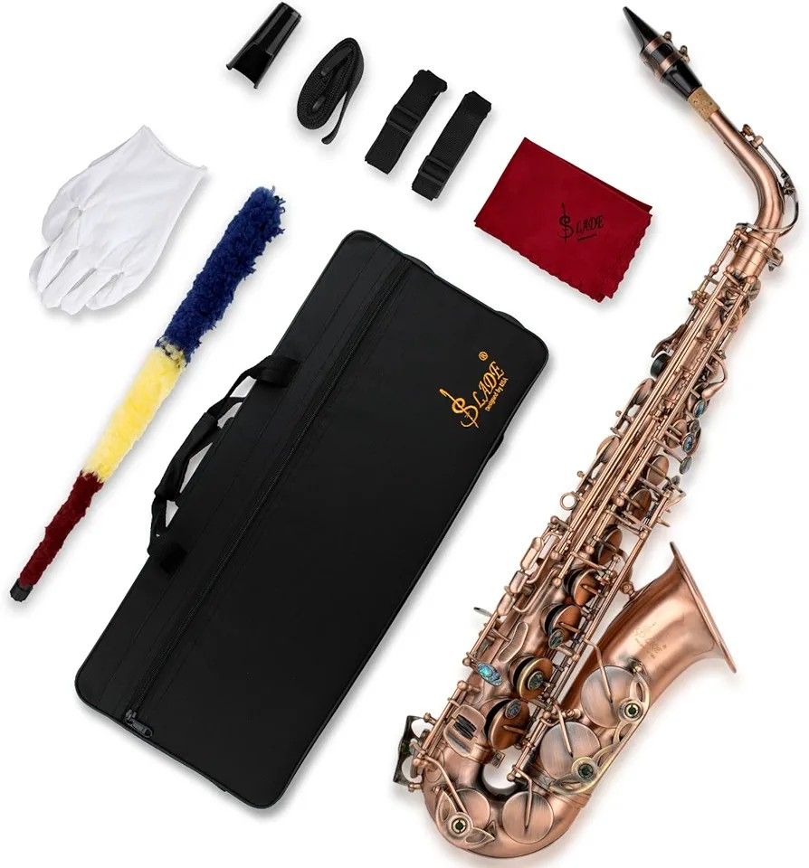 全新 清貨 SLADE Saxophone 色士風 薩克斯風 Eb Alto Saxophone for Students Beginner ...