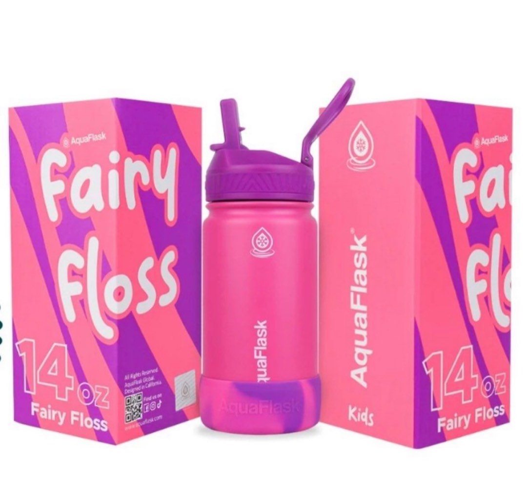 Aquaflask pink fairy floss, Furniture & Home Living, Kitchenware ...