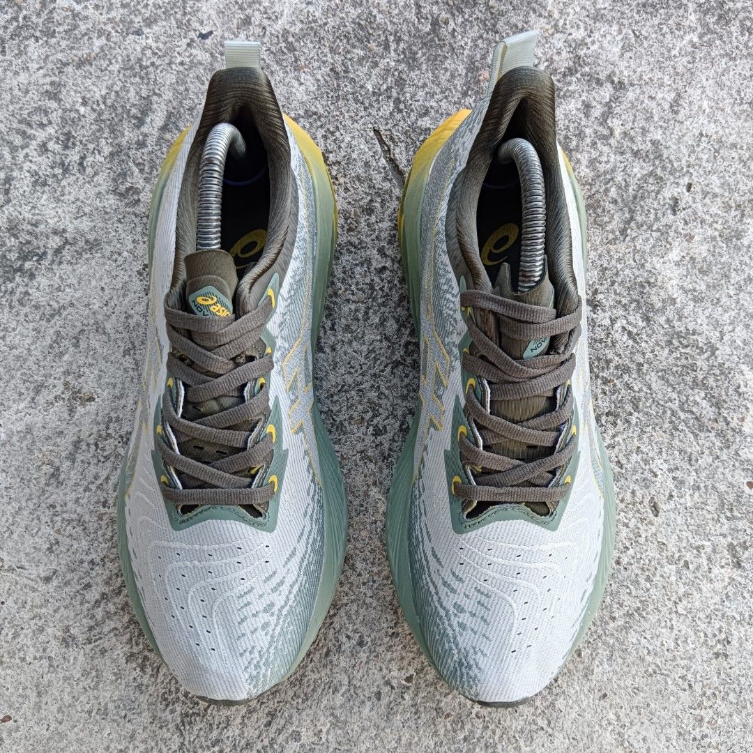 Asics Novablast 4 Running Green/Yellow/White Running (8.5UK) - RM16O ...