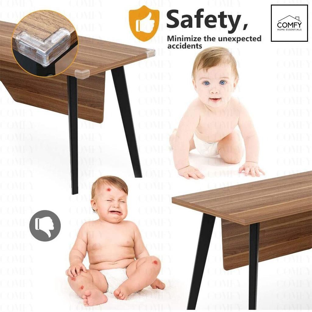 Baby Kids Children Safety Table Corner Protector Transparent Silicone ...