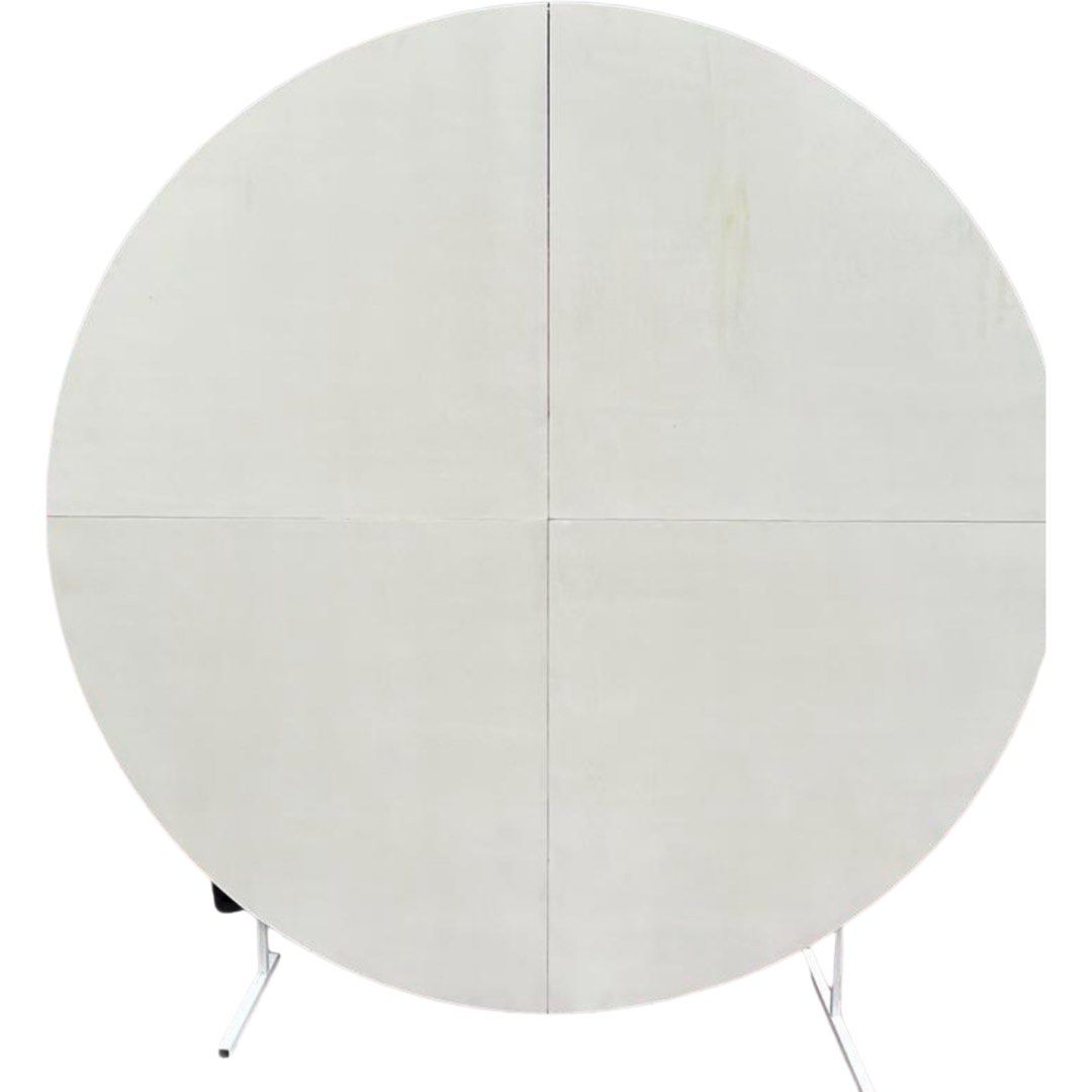 Backdrop bulat kayu, Furniture & Home Living, Outdoor Furniture on ...