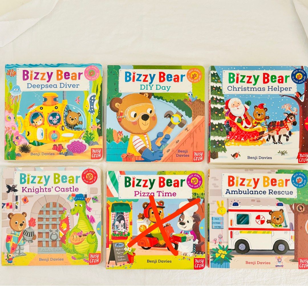 Bizzy bear interactive book children baby book fire engine, dinosaur ...