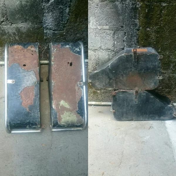 Box Bagasi Samping Besi Motor Antik, Motor di Carousell