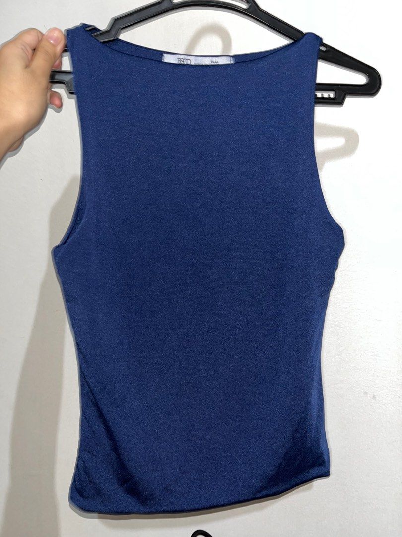 BSCO Roma Top Basic Double-lining Premium Top Straight Neck in Midnight ...